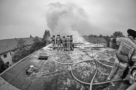 Berine Fire Brigade During Firefighting During Editorial Stock Photo ...