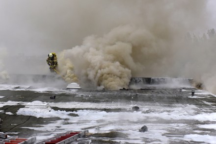 Berine Fire Brigade During Firefighting During Editorial Stock Photo ...