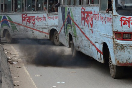 Black Fumes Smoke Bus Dhaka Bangladesh Editorial Stock Photo - Stock ...