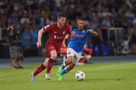 Andrew Robertson Liverpool Fc Competes Ball Editorial Stock Photo ...