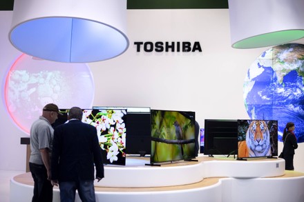 Screen Installation Stall Toshiba Consumer Electronics Editorial Stock ...