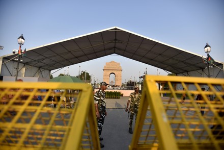 Security India Gate Inauguration Newly Developed Editorial Stock Photo ...