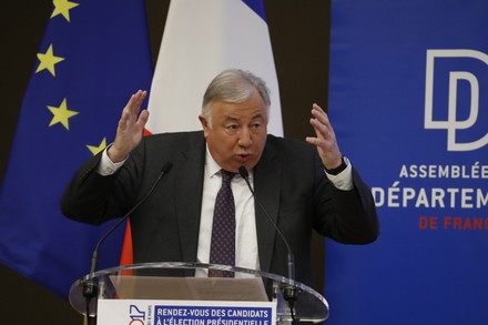 Gerard Larcher At ADF Meeting - Paris, France - 08 Mar 2017 Stock ...