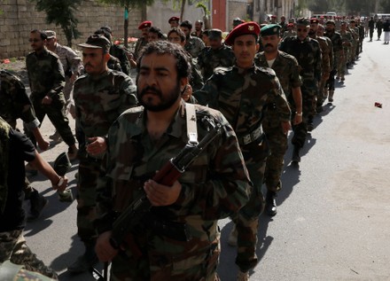 Houthi Forces March During Military Parade Editorial Stock Photo ...