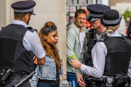Police Stop Handcuff Black Woman Who Editorial Stock Photo - Stock ...