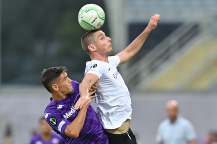 UEFA Conference League football match ACF Fiorentina vs FK RFS, Artemio ...