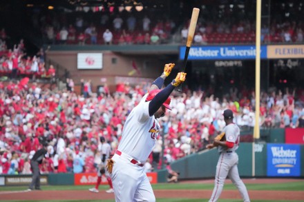 St Louis Cardinals Alec Burleson Takes Editorial Stock Photo - Stock ...