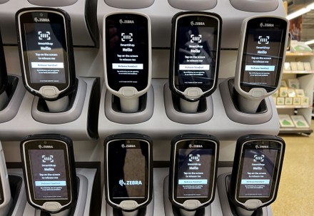 Smartshop Scanners Sainsburys Supermarket Turned Black Editorial Stock ...