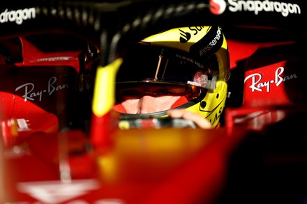 Charles Leclerc Scuderia Ferrari Garage During Editorial Stock Photo ...