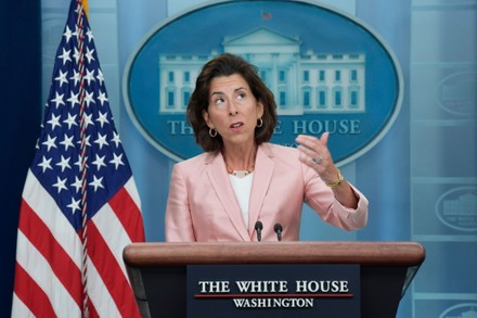 Secretary Commerce Gina Raimondo Speaks During Editorial Stock Photo ...