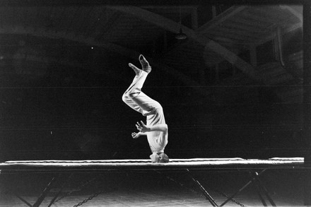 Man Jumping On Trampoline Los Angeles Editorial Stock Photo - Stock ...