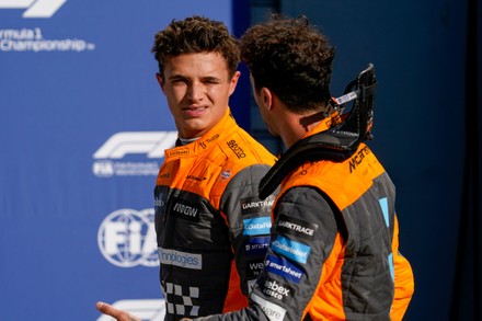 Lando Norris Uk Driving 4 Mclaren Editorial Stock Photo - Stock Image ...