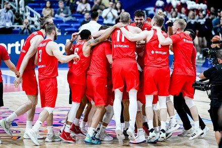 Poland Players Celebrate After Winning Fiba Editorial Stock Photo ...