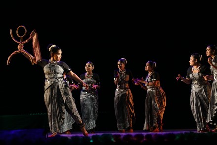Indian Dancer Perform Solo Dance West Editorial Stock Photo - Stock ...