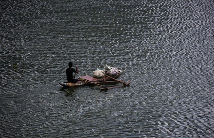Sri Lankan Fishermen Head Out Onto Editorial Stock Photo - Stock Image ...
