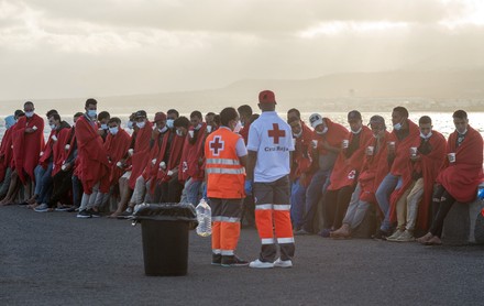 Spanish Red Cross Members Help Some Editorial Stock Photo - Stock Image ...