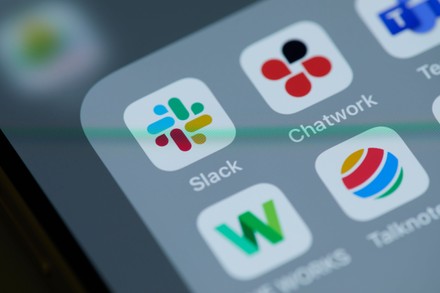 Logos Mobile Apps Slack Chatwork Displayed Editorial Stock Photo ...