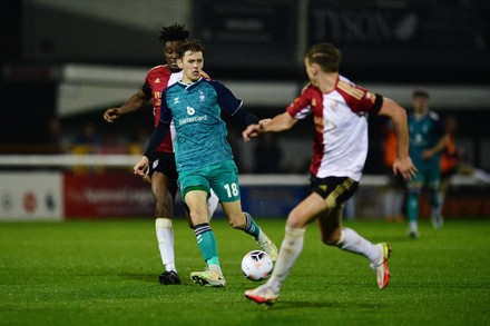 Charlie Wellens Oldham Athletic Delivers Cross Editorial Stock Photo ...