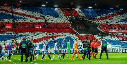 Rangers Fans Union Jack Display Memory Editorial Stock Photo - Stock ...