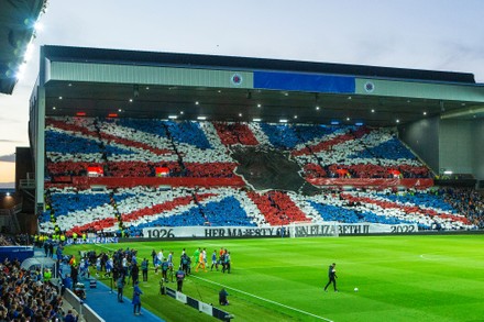 Rangers Fans Union Jack Display Memory Editorial Stock Photo - Stock ...