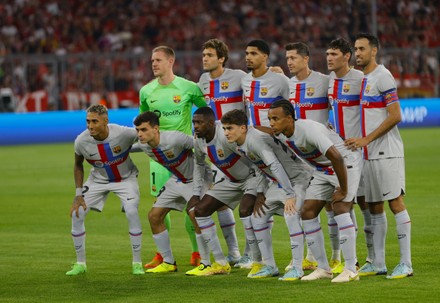 Team Barcelona Pose Before Uefa Champions Editorial Stock Photo - Stock ...