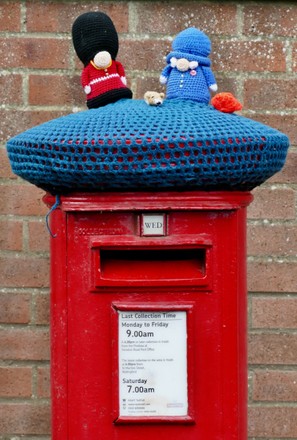 Crocheted Post Box Topper Queen Guard Editorial Stock Photo - Stock ...