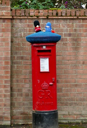 Crocheted Post Box Topper Queen Guard Editorial Stock Photo - Stock ...