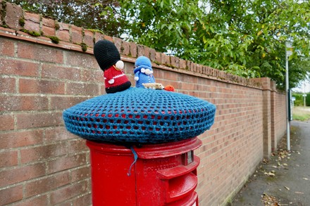 Crocheted Post Box Topper Queen Guard Editorial Stock Photo - Stock ...