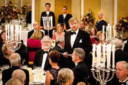King Willemalexander Dinner Noordeinde Palace Hague Editorial Stock ...