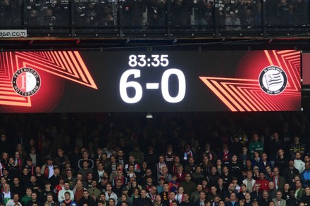 60 Scoreline Displayed On Stadium Screen Editorial Stock Photo - Stock ...