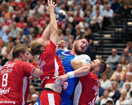 Benjamin Jakobsen Aalborg Handball Reacts During Redaktionelles ...