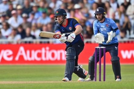 Steven Croft Lancashire Batting During Royal Editorial Stock Photo ...