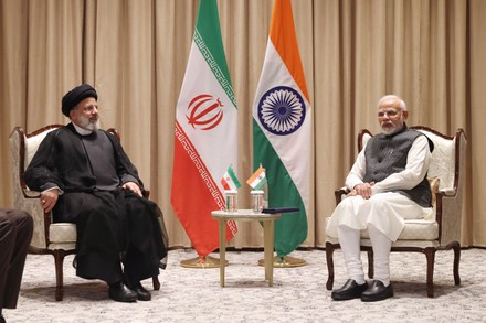 Iranian President Ebrahim Raisi Meets Prime Editorial Stock Photo ...