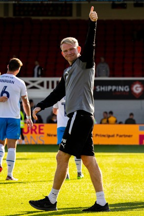 Barrow Manager Pete Wild Celebrates Full Editorial Stock Photo - Stock ...