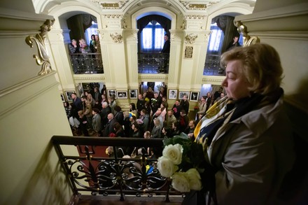 imágenes de A funeral ceremony of Ukrainian volunteer soldier and ...