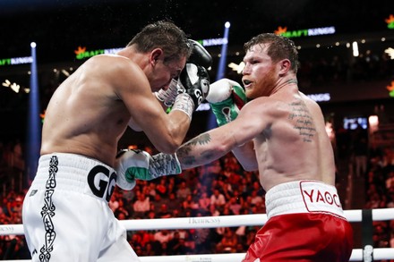 Saul Canelo Alvarez R Mexico Action Editorial Stock Photo - Stock Image ...