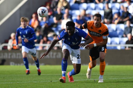Mike Fondoptalom Oldham Athletic Tussles Aaron Editorial Stock Photo ...