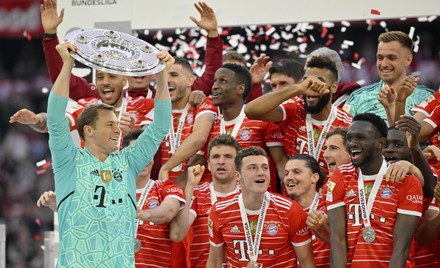 Championship Celebration Handing Over Trophy Goalkeeper Editorial Stock ...