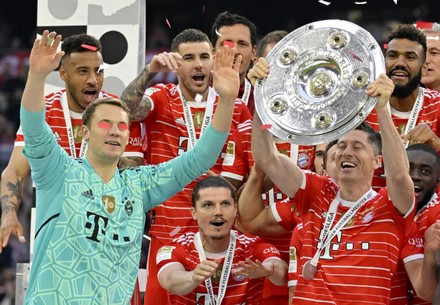 Championship Celebration Handing Over Trophy Goalkeeper Editorial Stock ...