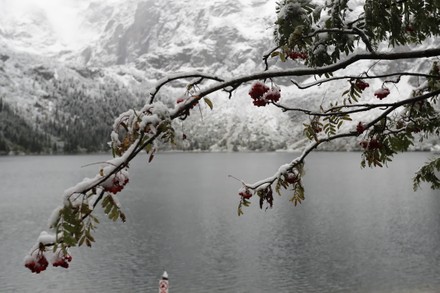 First snow fall in the Polish Tatra Mountains, Zakopane, Poland - 18 ...