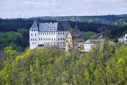 Burgk Castle Schleiz Thuringia Germany Editorial Stock Photo - Stock ...