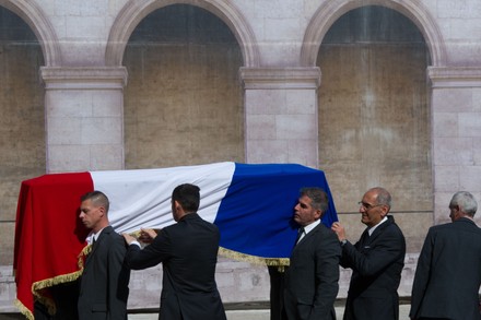 Coffin Funeral Ceremony Former French Interior Editorial Stock Photo ...