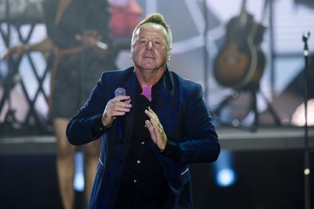 Scottish Group Simple Minds Singer Jim Editorial Stock Photo - Stock ...