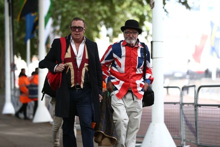 Two Men Dressed Union Flag Clothing Editorial Stock Photo - Stock Image ...