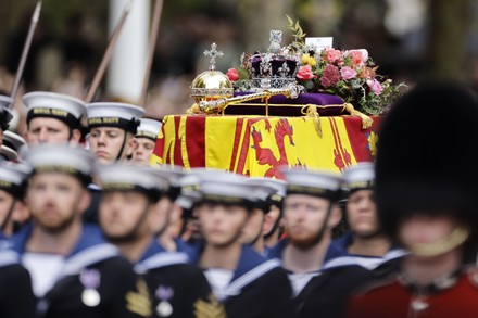 State Funeral Procession Queen Elizabeth Ii Editorial Stock Photo ...