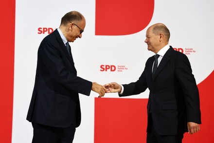 Leader Partito Democratico Enrico Letta Meets Editorial Stock Photo ...