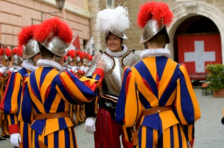 Vaticans Swiss Guards Swore 32 New Editorial Stock Photo - Stock Image ...