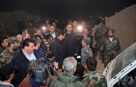 Syrian President Bashar Al Assad Visits Editorial Stock Photo - Stock ...