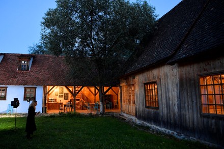 View Inside Blue House Owned By Editorial Stock Photo - Stock Image ...