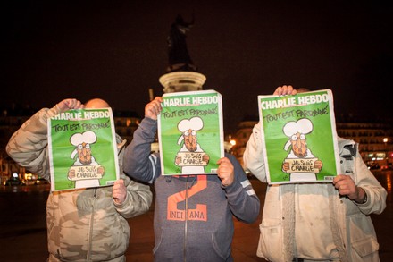 People Pose Latest Edition French Satirical Editorial Stock Photo ...